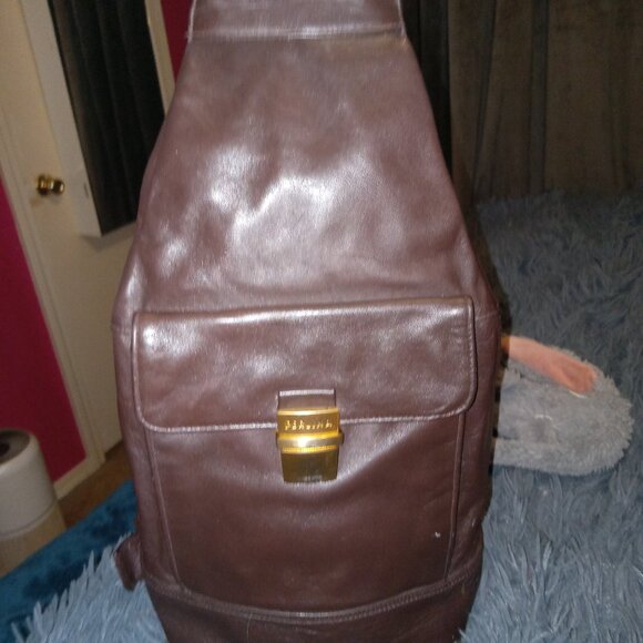 Perlina | Bags | Vintage Perlina Chocolate Sling Bag | Poshmark